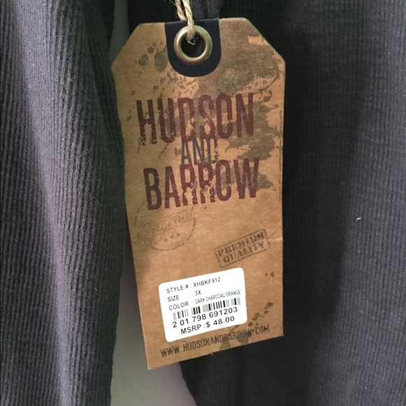 Hudson & Barrow | Shirts | Hudson Barrow Nyc Henley Style Shirt | Poshmark